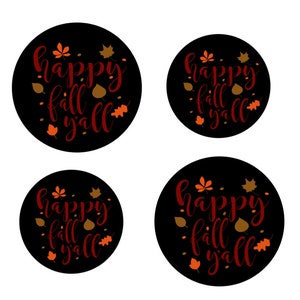 Fall Stove Top Burner Covers - Happy Fall Yall - Personalized Burner ...