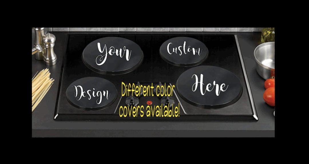 Custom Stove Top Burner Covers - Round - Square - Personalized Burner ...