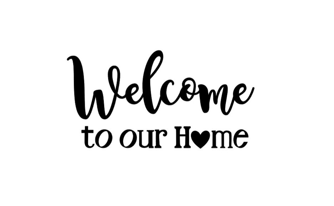 Personalized Welcome Home Front Door Decal - Etsy