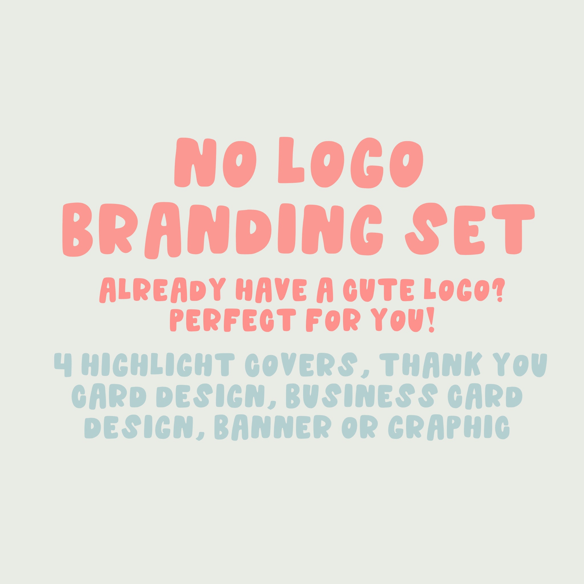 No Logo Branding Set | Etsy
