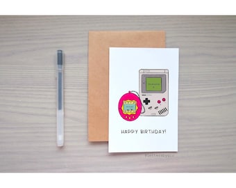 Retro Arcade Birthday Card - Etsy