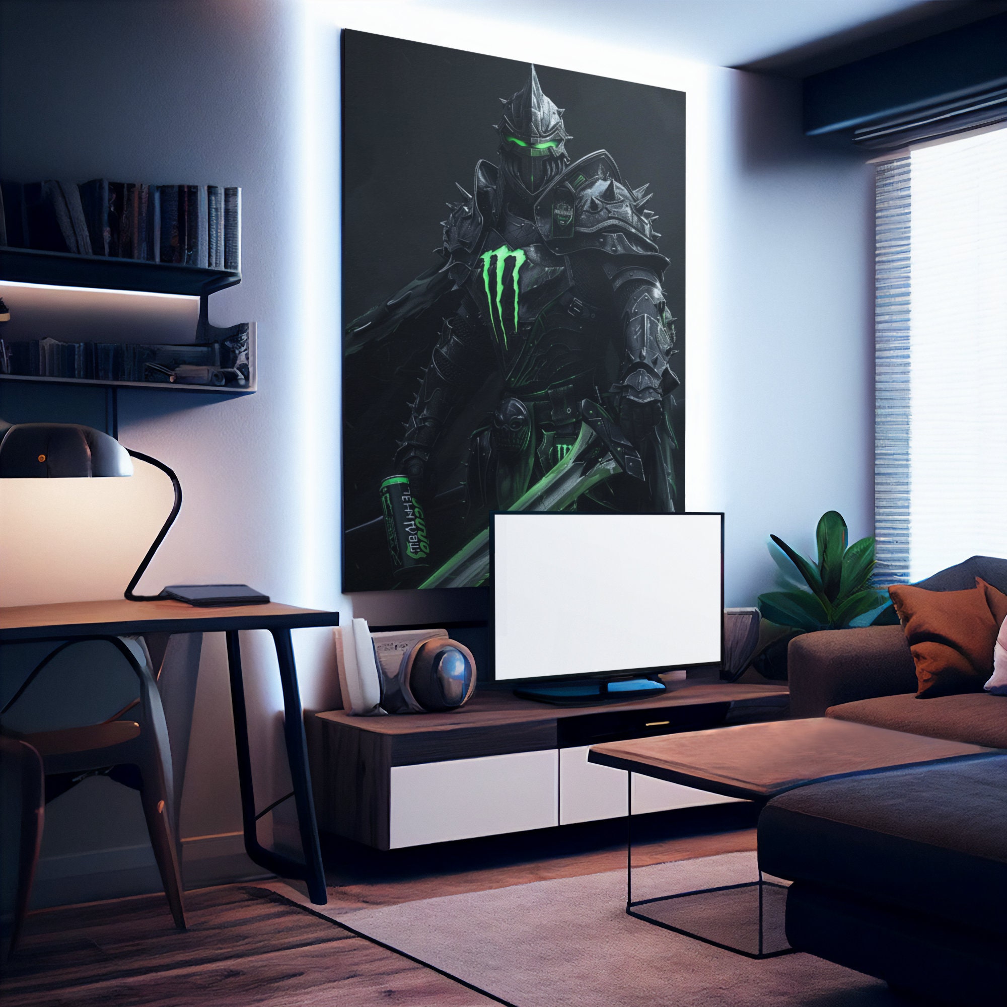 Monster Energy Canvas Fan Art for the Wall, Monster Canvas Picture for ...