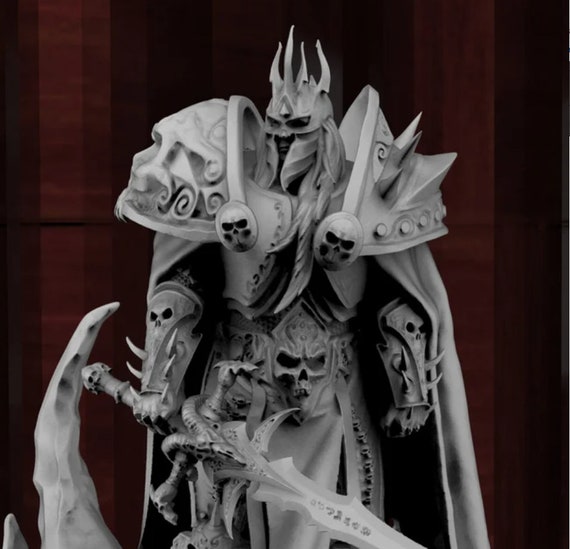 3d Model Lich King Arthas 10 Cm 25 Cm Model - Etsy