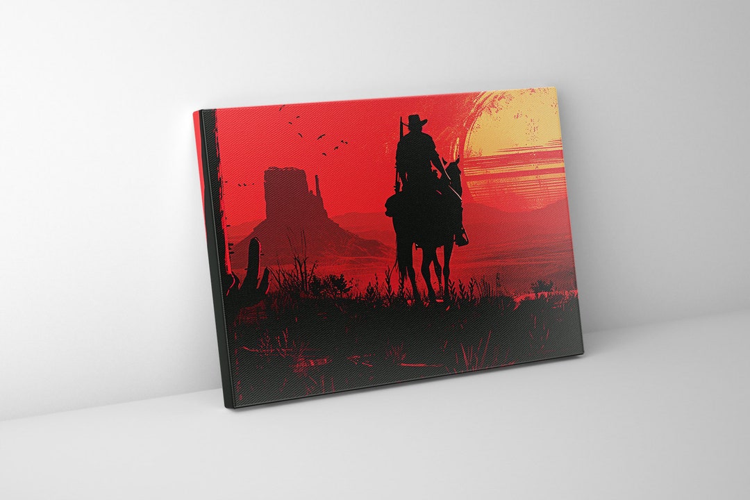 RDR Canvas Fan Art for the Wall, RDR Canvas Picture for the Wall - Etsy