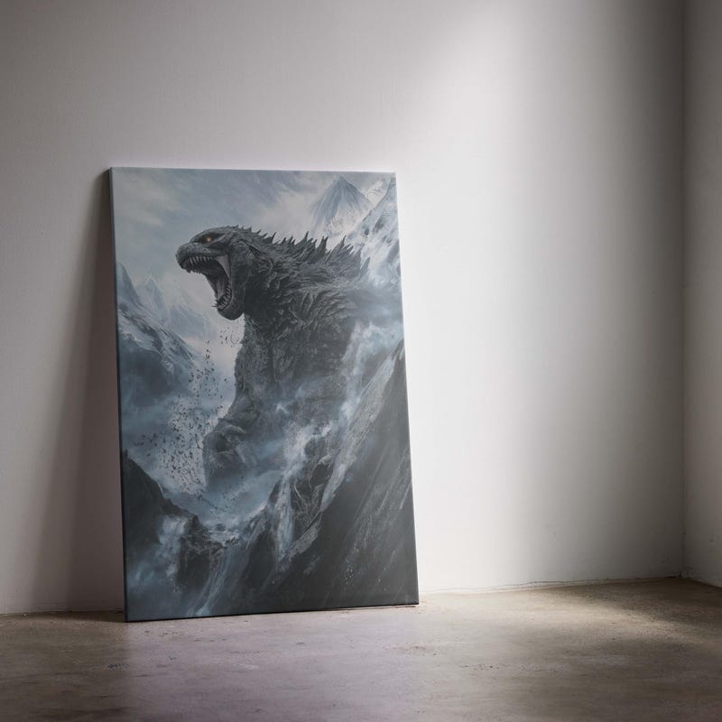 Godzilla Wall Art - Etsy