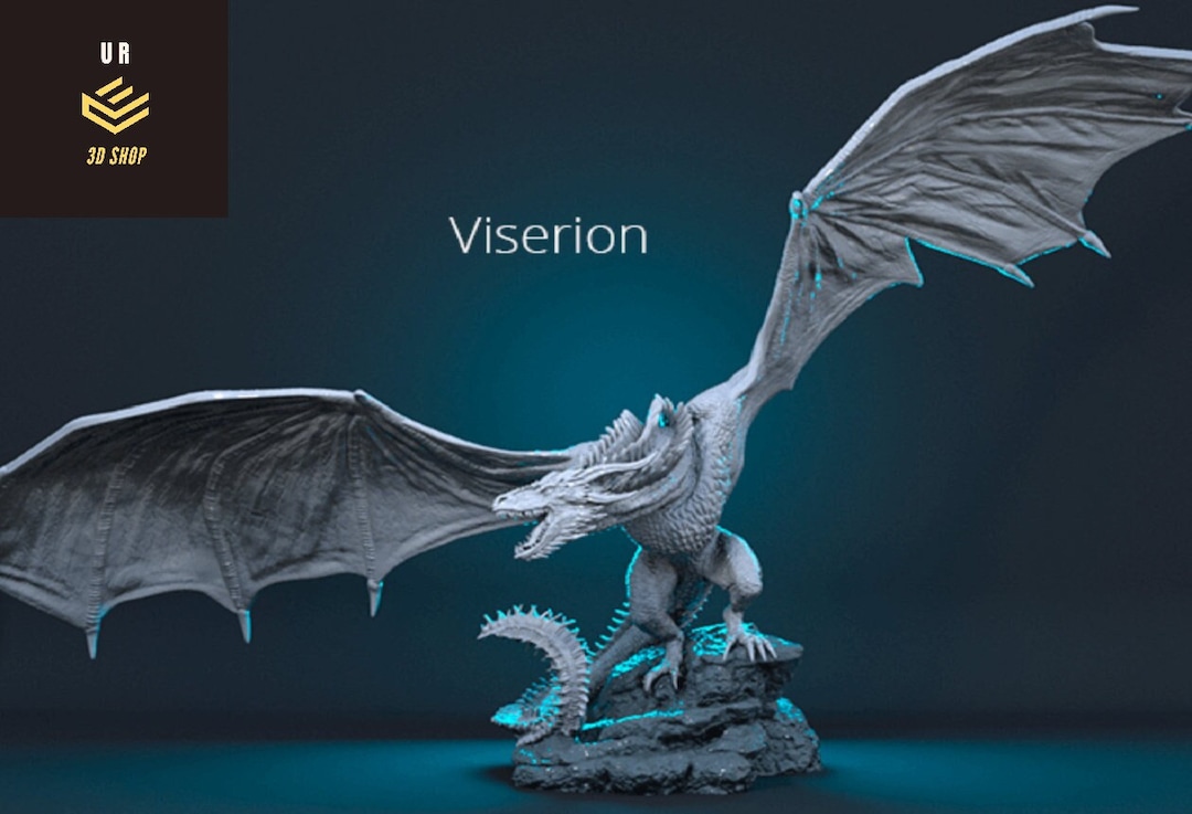 3d Model Viserion 10 Cm 15 Cm - Etsy