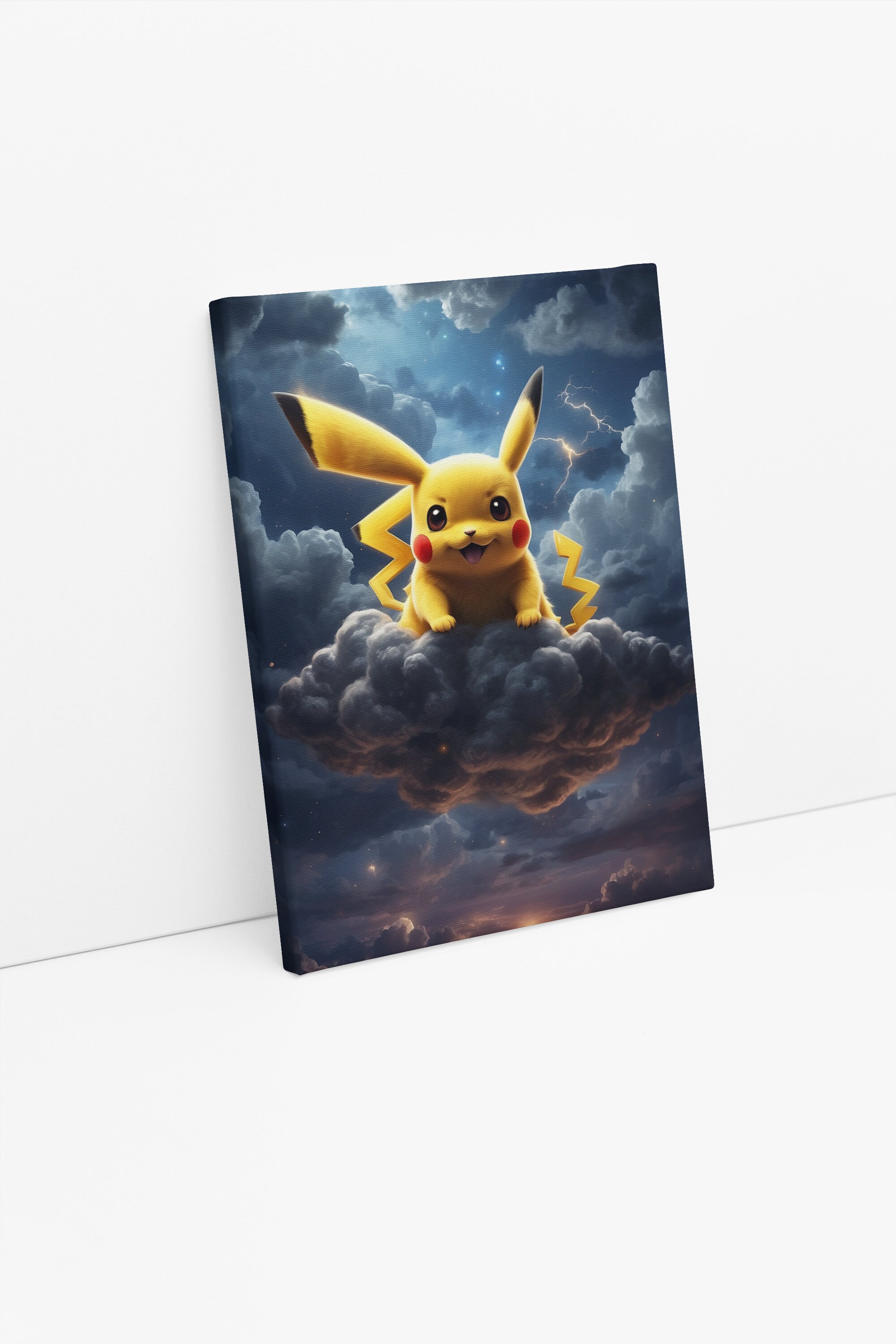 Pikachu Canvas Fan Art for the Wall, Pikachu Canvas Picture for the ...
