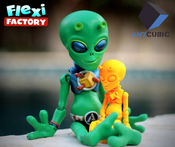 Flexi Alien 3d STL 3d Print - Etsy
