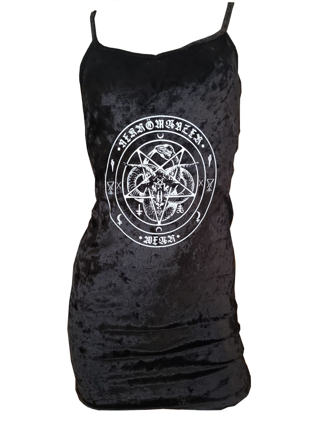 Velvet Pentagram Tank Dress - Etsy