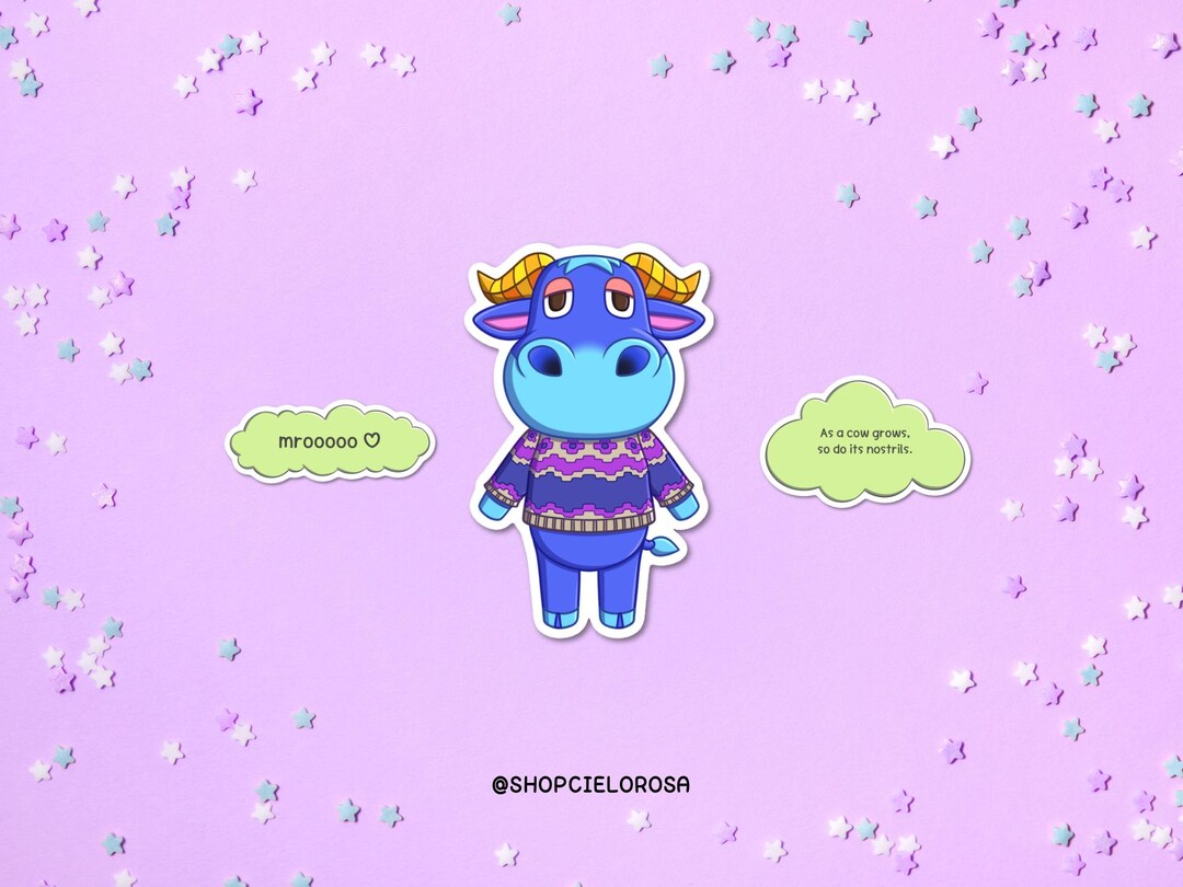 Stu Sticker Waterproof Vinyl Decal Acnh - Etsy