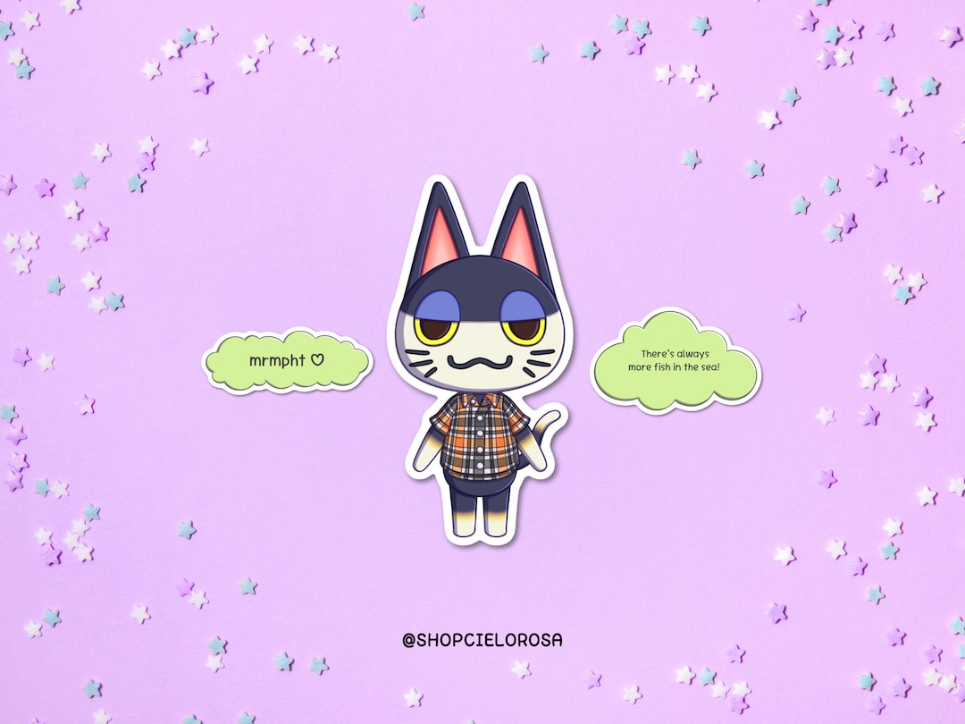 Punchy Sticker Waterproof Vinyl Decal Acnh - Etsy