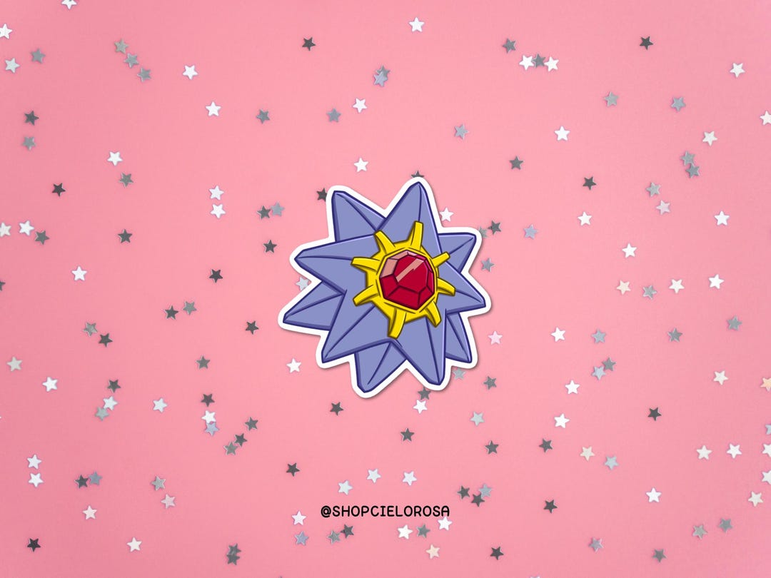 Starmie Sticker Waterproof Vinyl Decal - Etsy