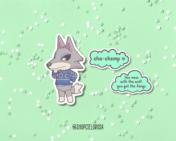 Fang Vinyl Sticker Laptop Water Bottle Decal Animal | Etsy