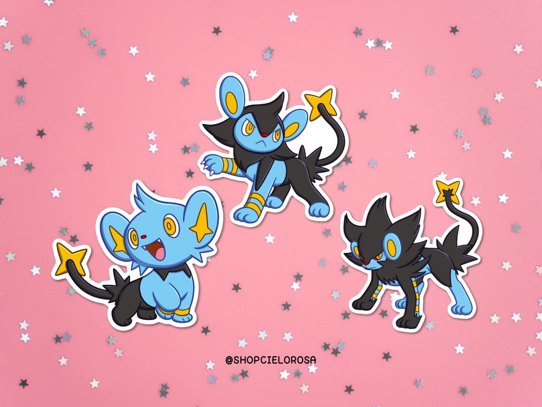 Luxio Sticker Luxray Shinx Sticker Waterproof Vinyl Decal - Etsy