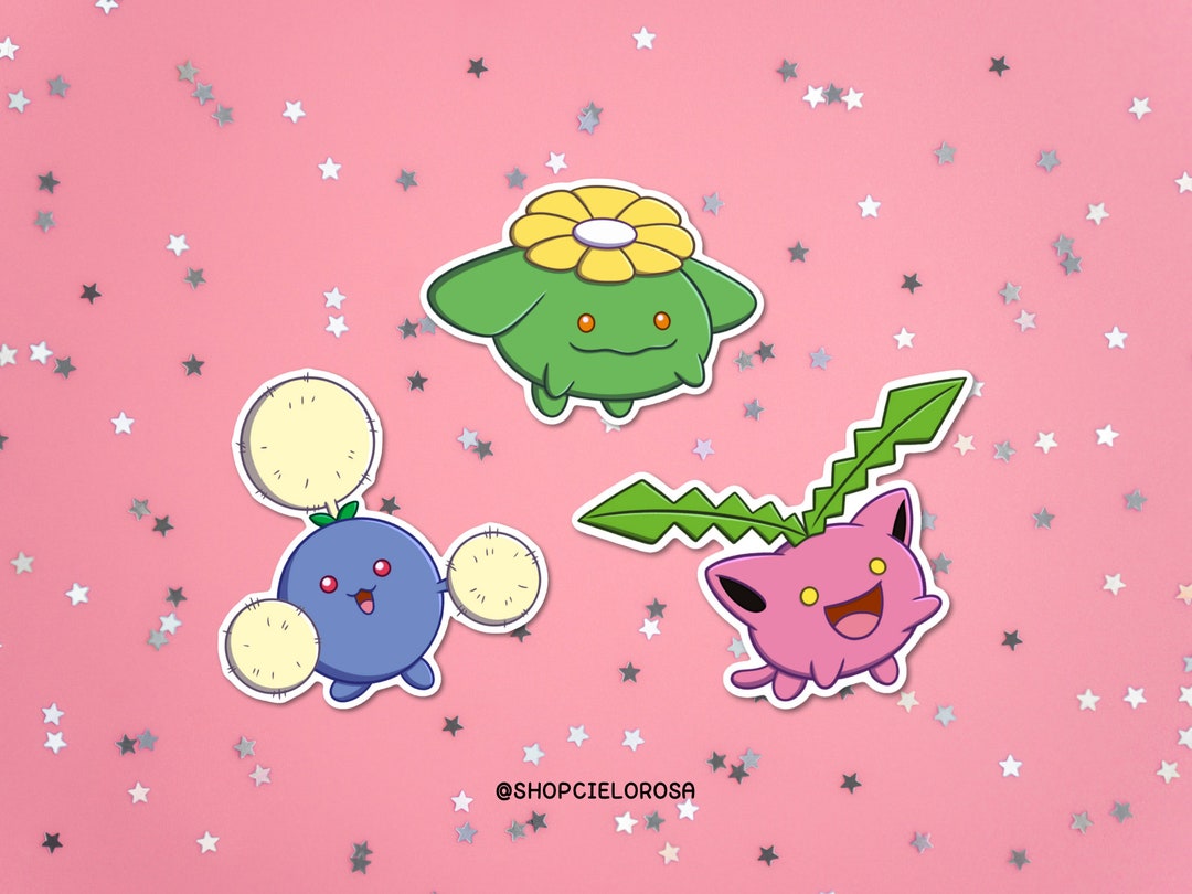 Hoppip Sticker Jumpluff Skiploom Sticker Waterproof Vinyl Decal or ...