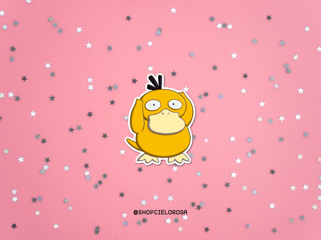 Psyduck Sticker Waterproof Vinyl Decal - Etsy