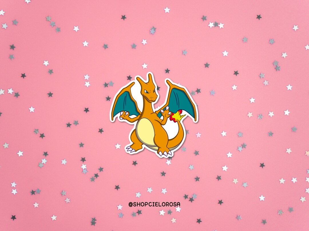 Charizard Sticker Waterproof Vinyl Pokémon Decal or Planning/journaling ...