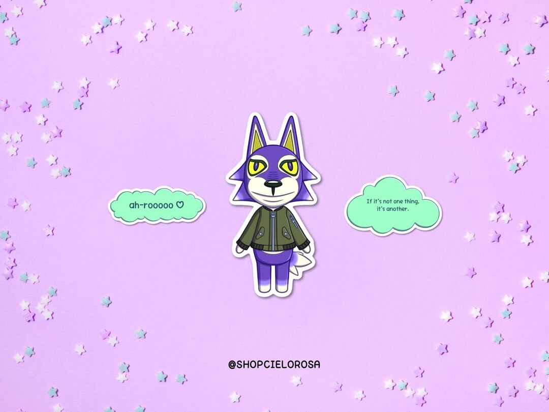 Lobo Sticker Waterproof Vinyl Decal Acnh - Etsy