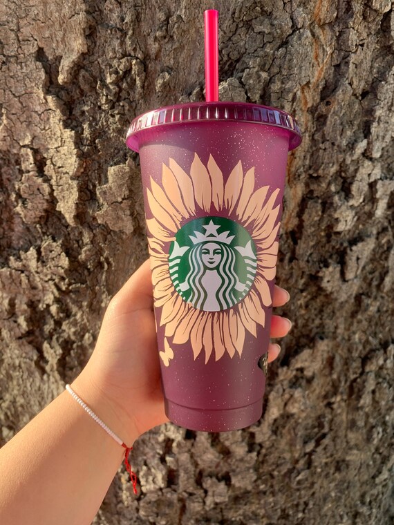 Maroon Starbucks cup | Etsy