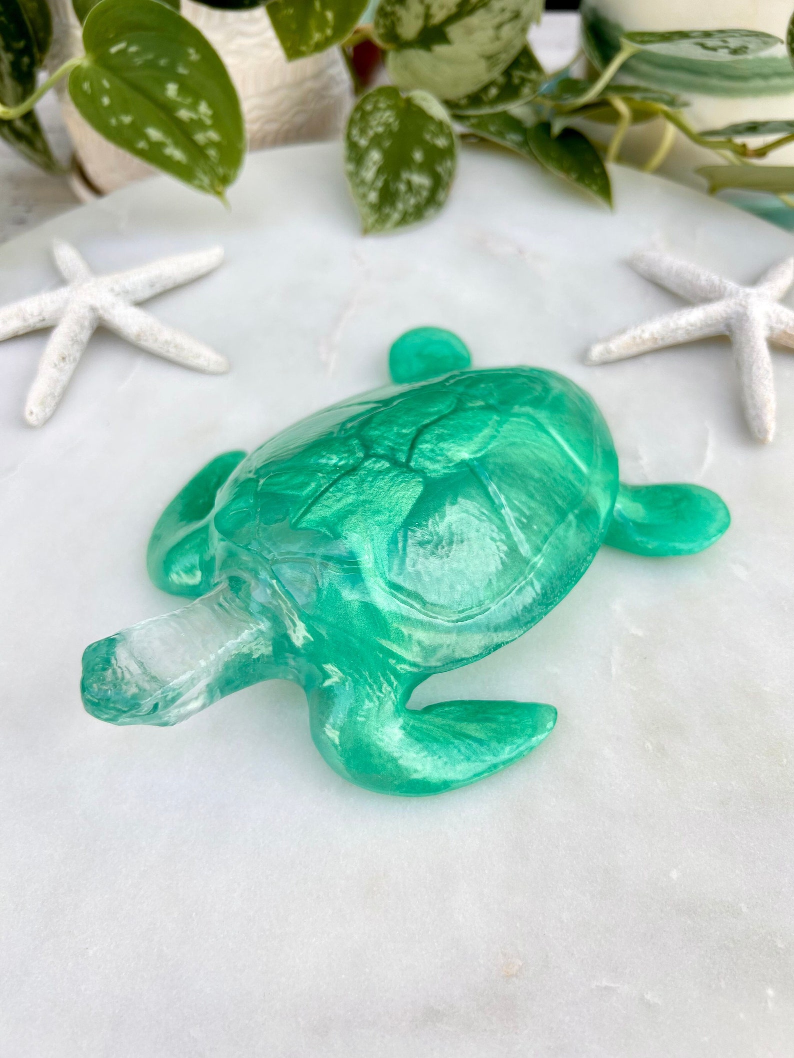 Hawaiian Sea Turtle Resin Sculpture - Etsy