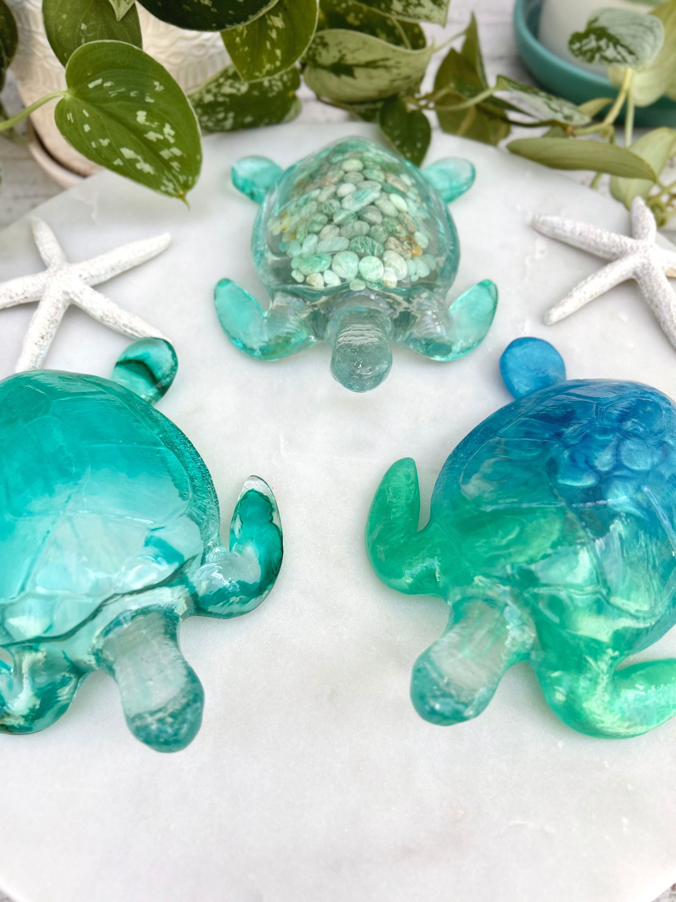 Hawaiian Sea Turtle Resin Sculpture - Etsy