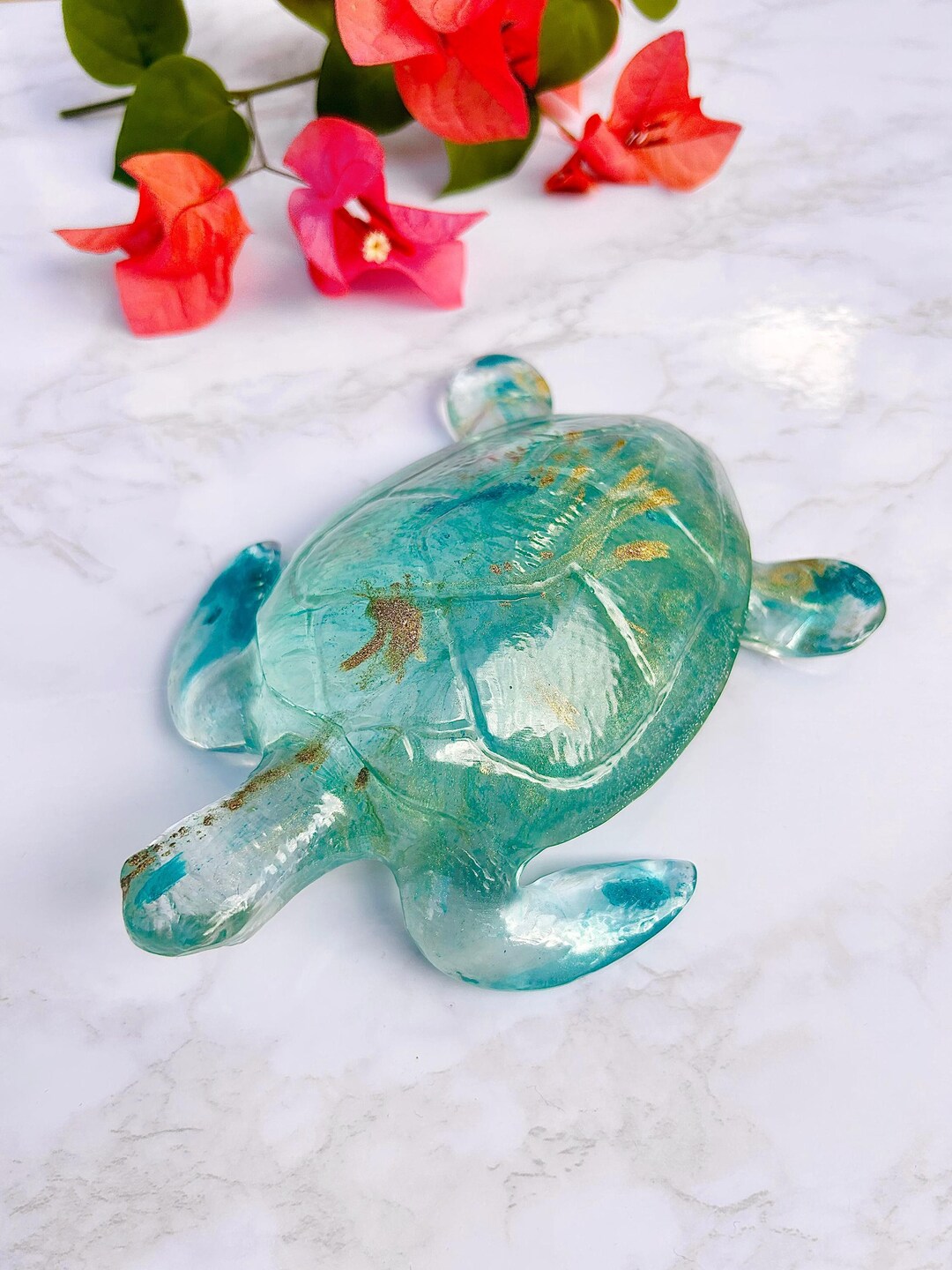 Handmade Oahu Honu New Home Gift Sea Turtle Hawaii Vacation Keepsake College Dorm Resin Ocean ...