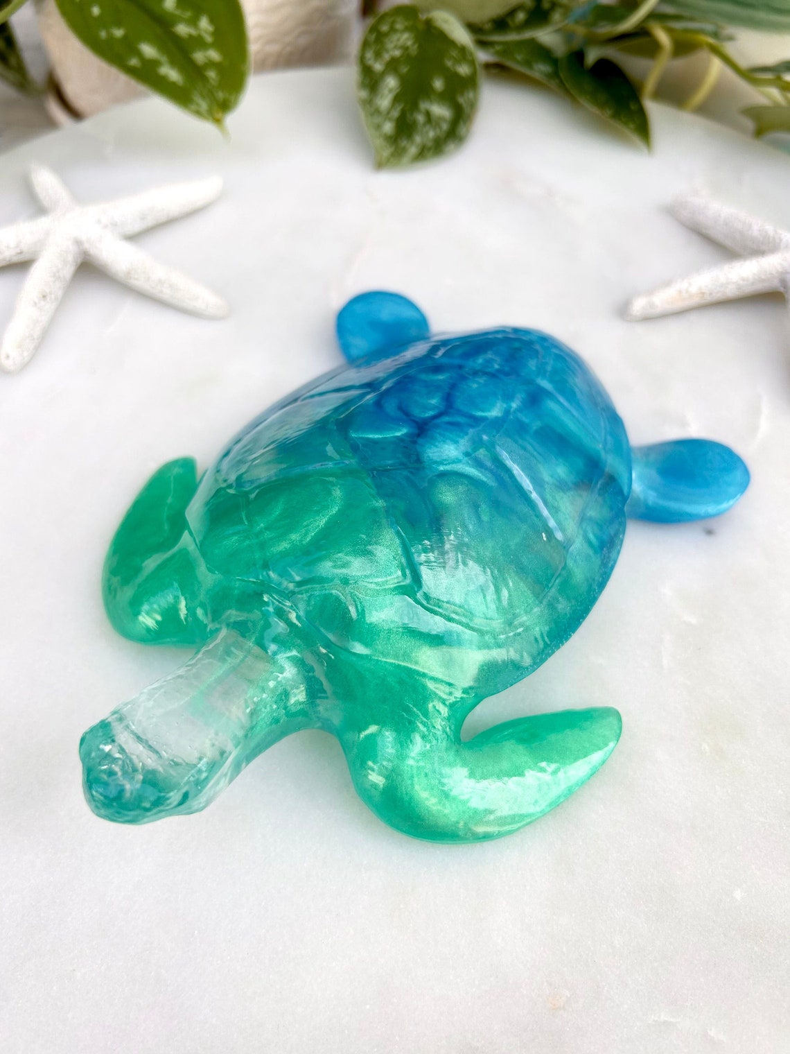Hawaiian Sea Turtle Resin Sculpture - Etsy