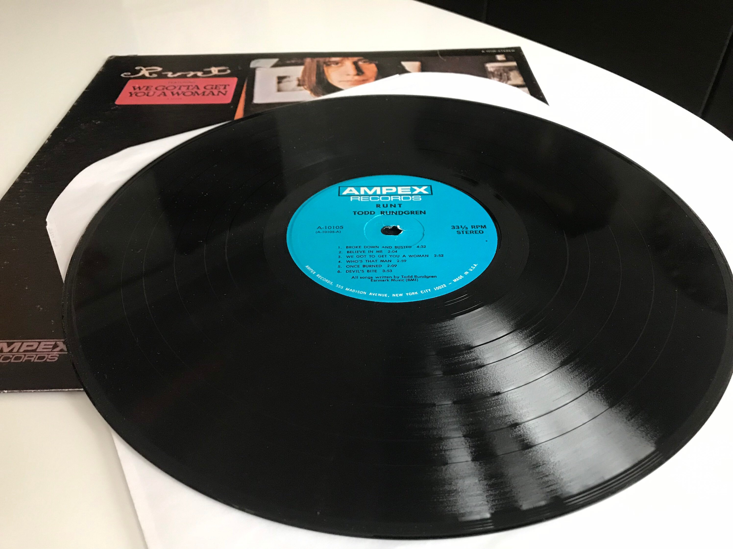 1970 Todd Rundgren runt Vinyl LP on Ampex Records A-10105/stereo With 10 Tracks Long Player - Etsy