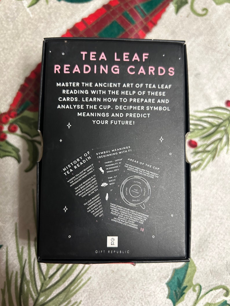 Tea Leaf Reading Deck of Cards Tasseomancy Oracle Tarot Divination - Etsy
