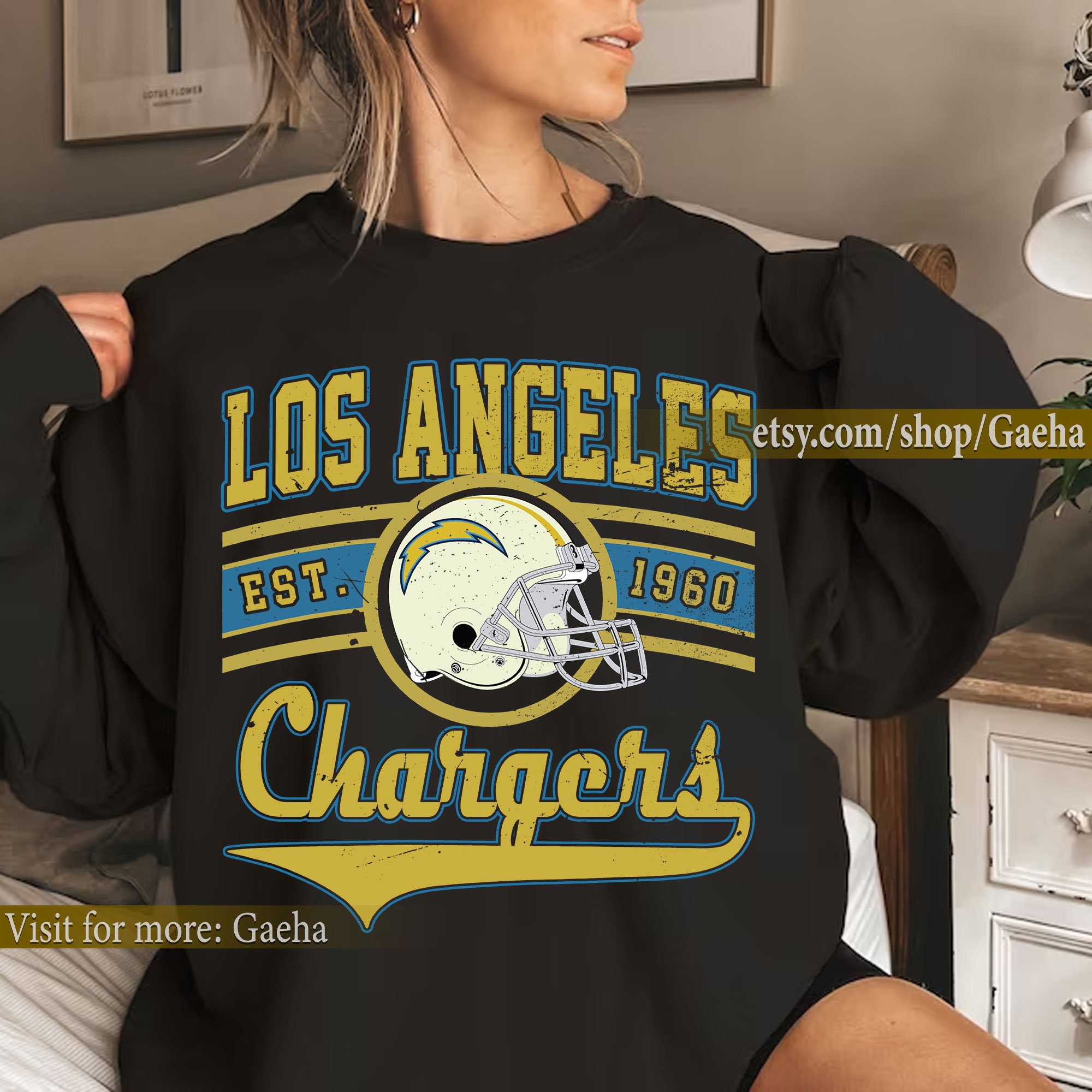 Los Angeles Chargers Shirt Los Angeles Chargers Sweatshirt - Etsy