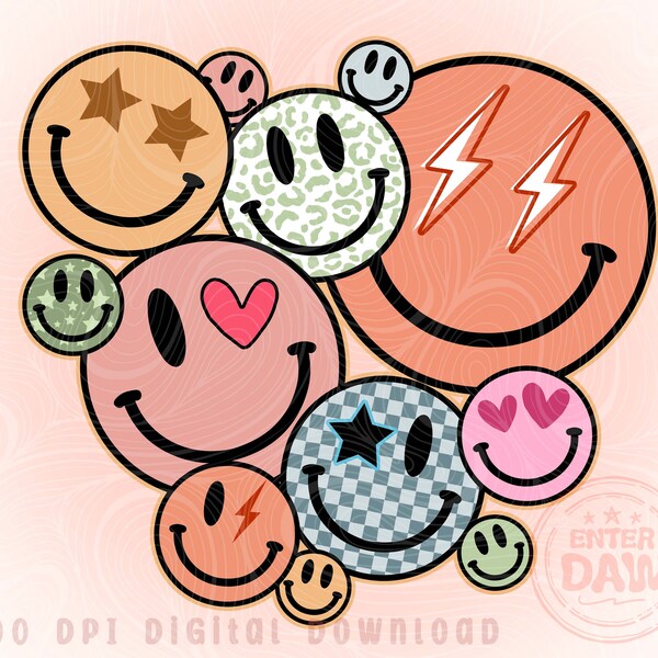 Vintage Smiley Face - Etsy