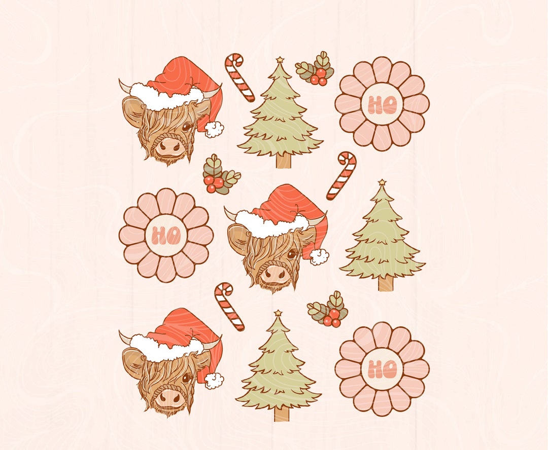 Santa Claus Doodles Png-christmas Sublimation Digital Design - Etsy