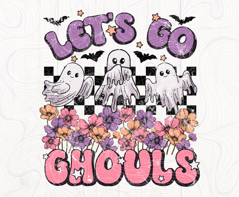 Halloween Png Let's Go Ghouls Png Halloween Sublimation - Etsy