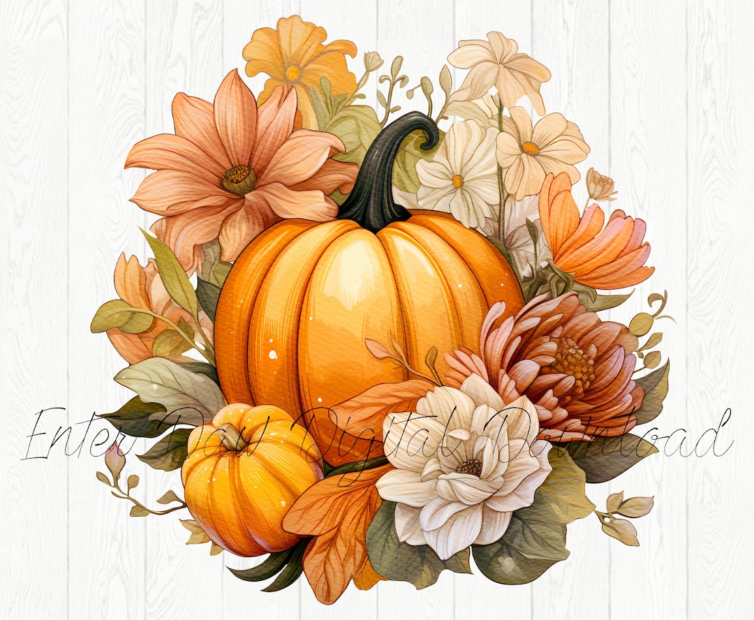 Fall Pumpkin PNG Digital Download - Etsy