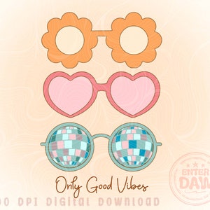 Only Good Vibes Png Daisy Flower Png Retro Flower Png - Etsy