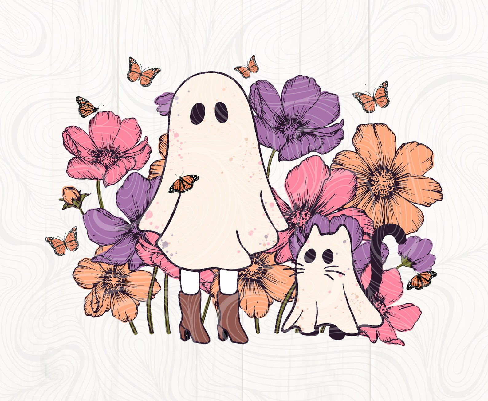 Ghost Cat Png Ghost Girl Png Halloween Png Spooky Season - Etsy