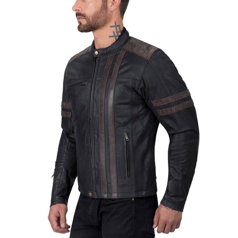 Viking Cycle Britannia Riding Leather Motorcycle Jacket | Lightweight ...