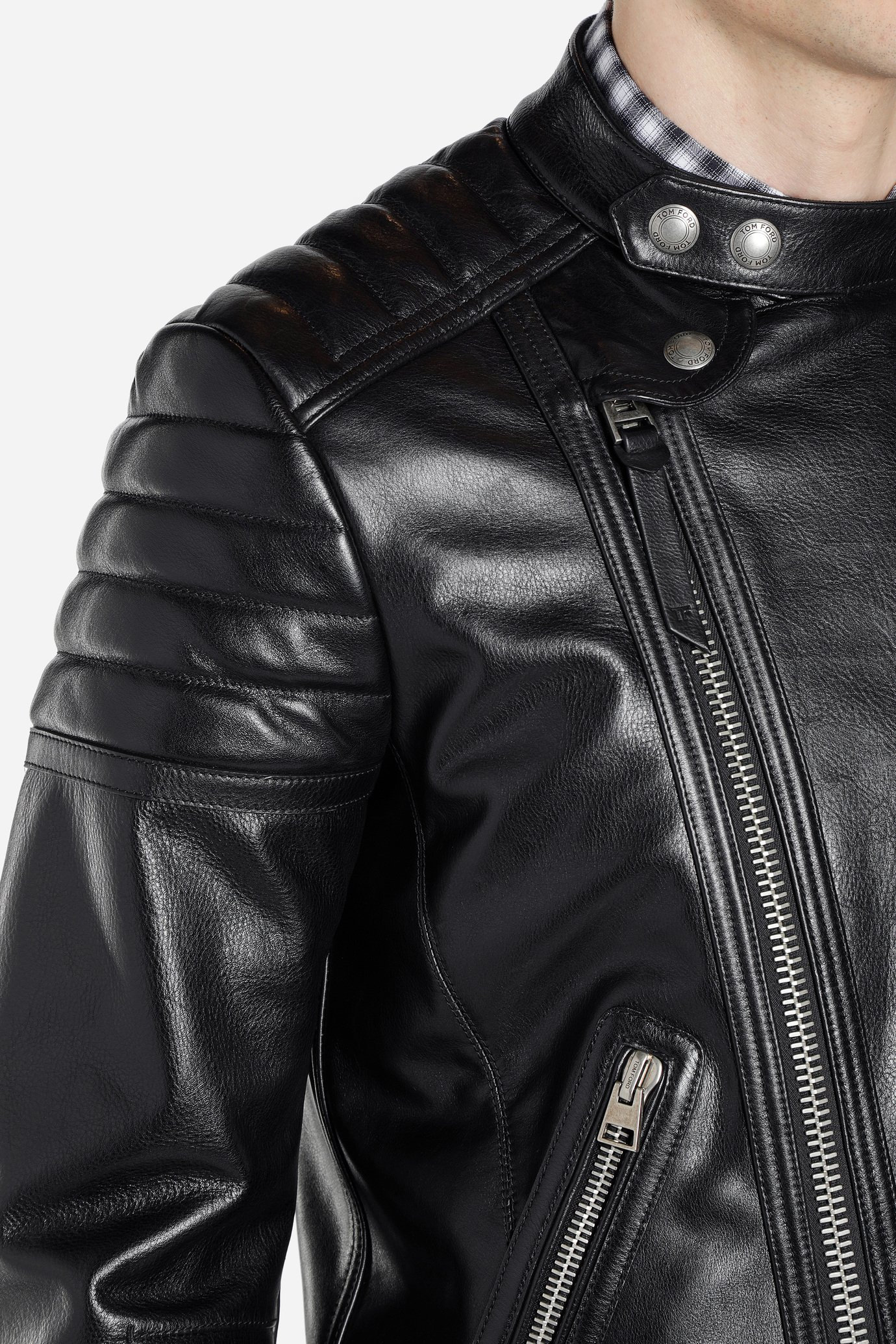 Mens TOM FORD brown Leather Icon Biker Jacket | Harrods US Mens TOM FORD brown Leather Icon Biker Jacket | Harrods US