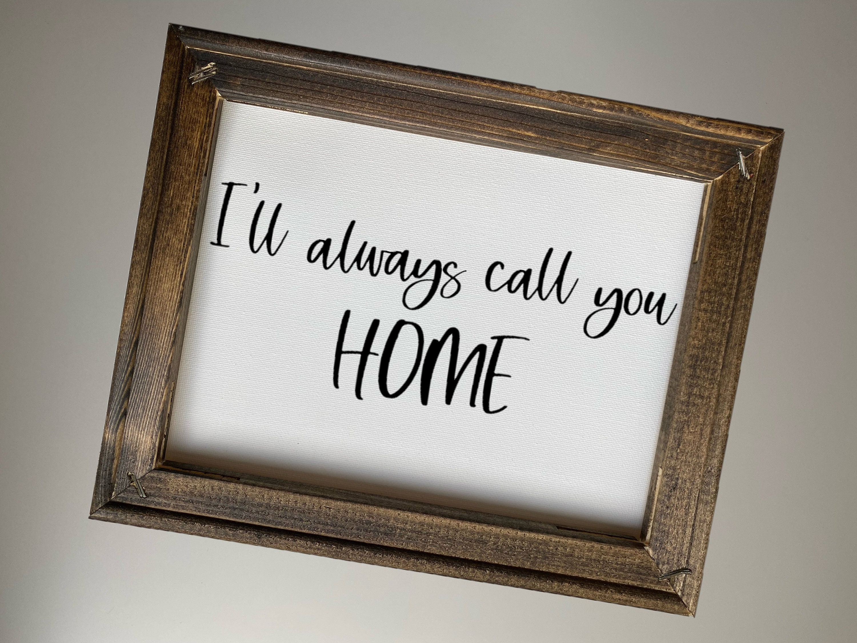 I'll Always Call You Home Song Lyrics Love Song | Etsy