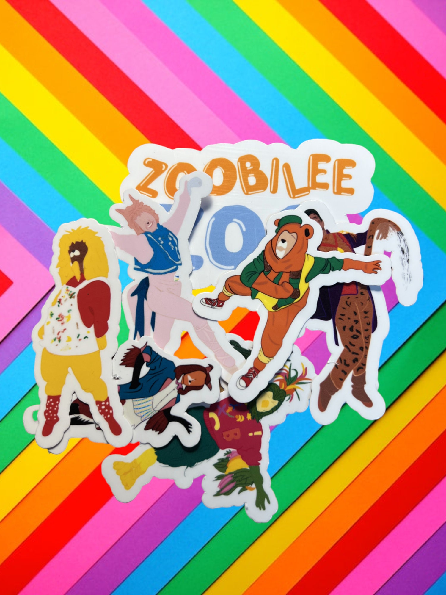 Zoobilee Zoo Pack Sticker or Magnet - Etsy