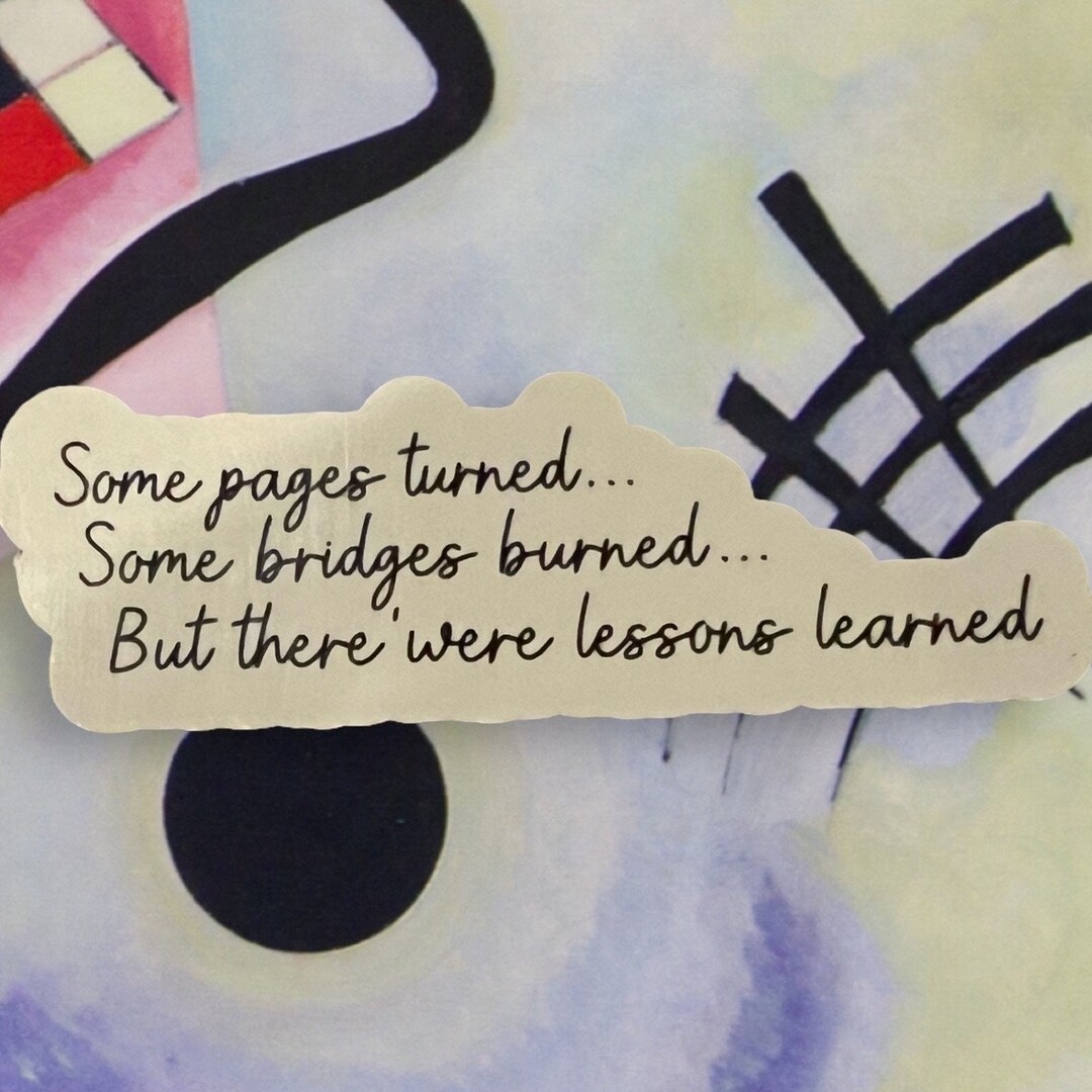 Lessons Learned Sticker or Magnet - Etsy