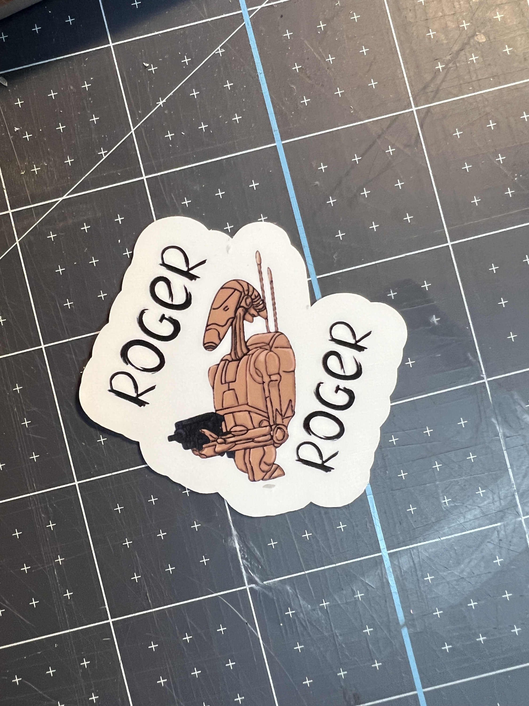 Roger Roger Battle Droid Sticker or Magnet - Etsy