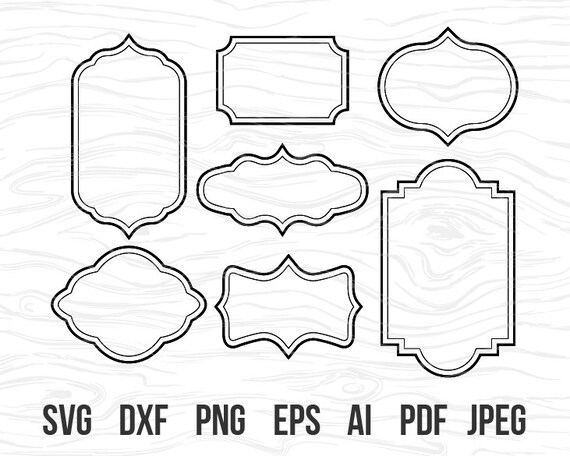 Vintage frame svg frames svg bundle frame svg frame cricut | Etsy