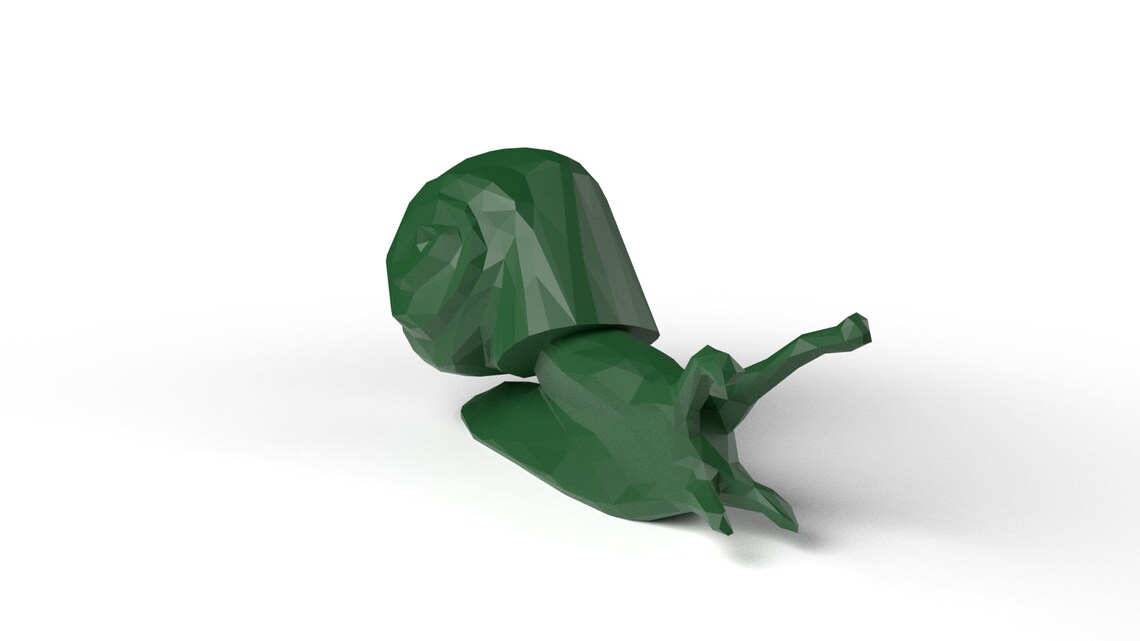Snail Low Polygonal 3D Model Digital Figure STL File for 3D - Etsy UK