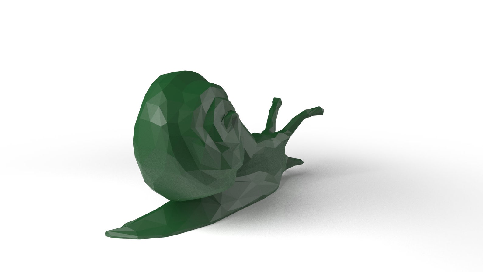 Snail Low Polygonal 3D Model Digital Figure STL File for 3D Print ...