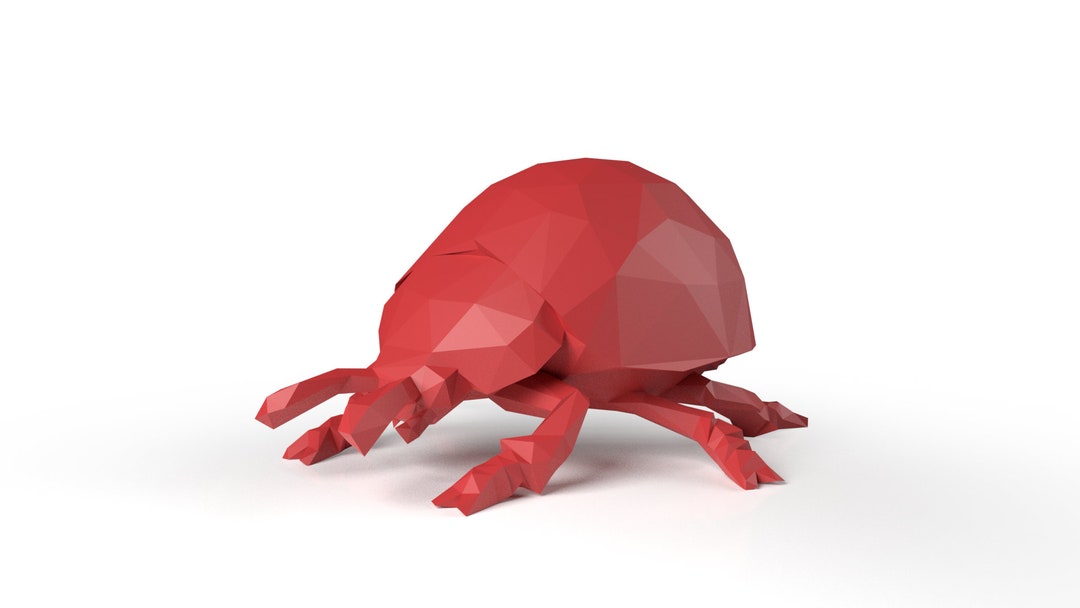 Ladybird Low Polygonal 3D Model Digital Figure STL File for 3D Print ...