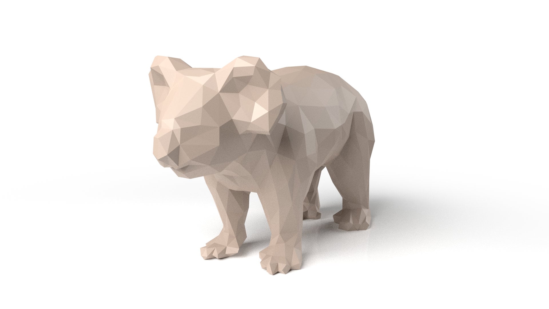 Koala Low Polygonal 3D Model Digital Figure STL File for 3D Print ...