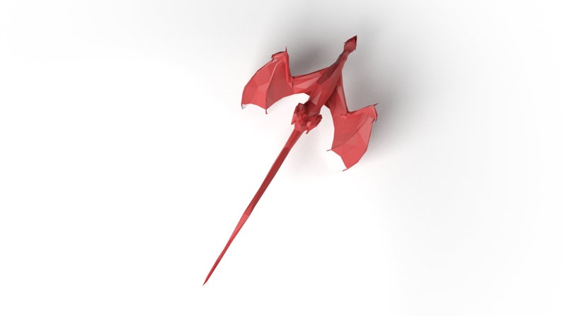 Smaug Low Polygonal 3D Model Digital Figure STL File for 3D Print ...