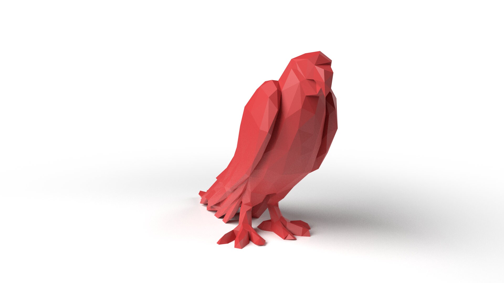 Parrot Low Polygonal 3D Model Digital Figure STL File for 3D Print ...