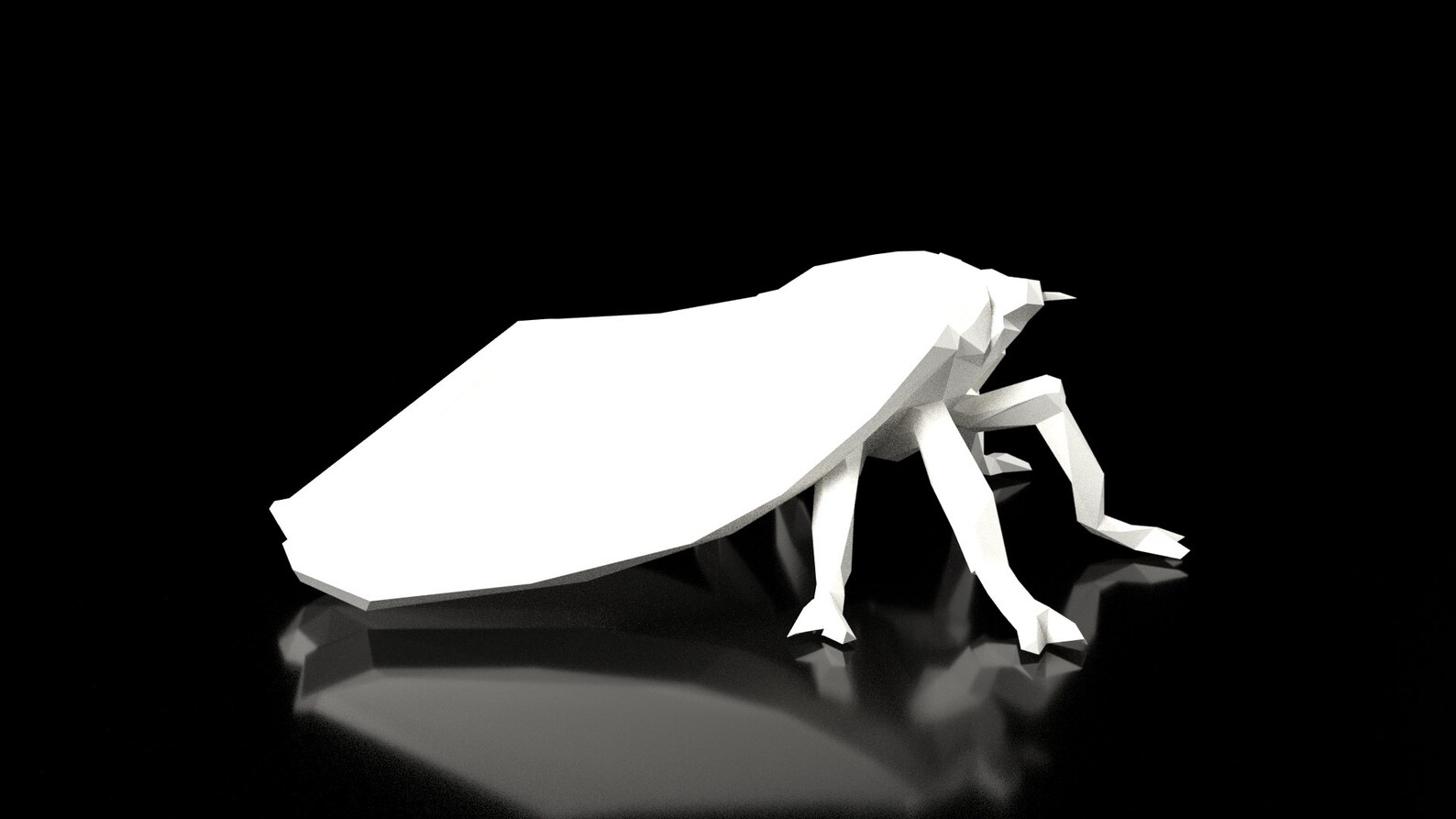 Cicada Low Polygonal 3D Model Digital Figure STL File for 3D Print ...